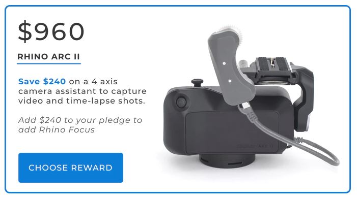 Rhino Arc II: 4 axis Robotic Camera Assistant ( Kickstarter Project ...