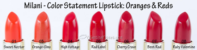 Valentine Kisses: Milani Color Statement Lipstick - ALL 30 Shades ...