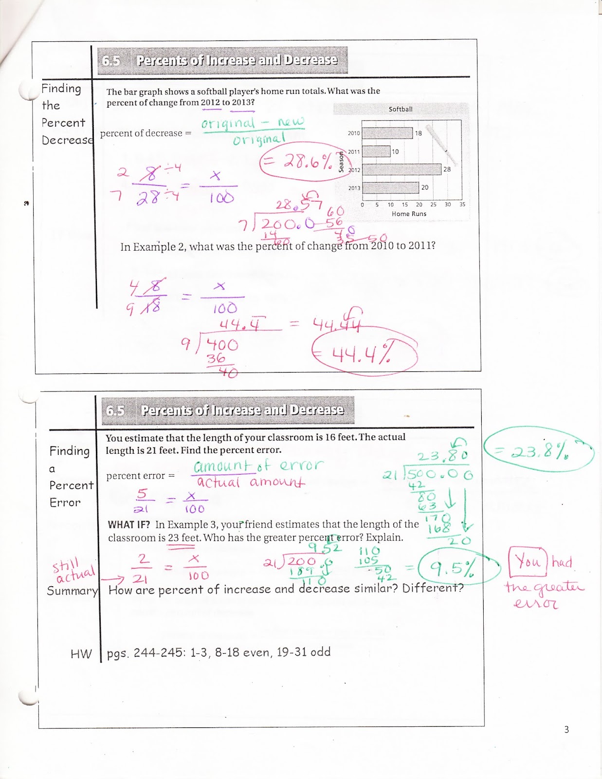 Ms. Jean's Classroom Blog: 6.5 Percents of Increase and Decrease