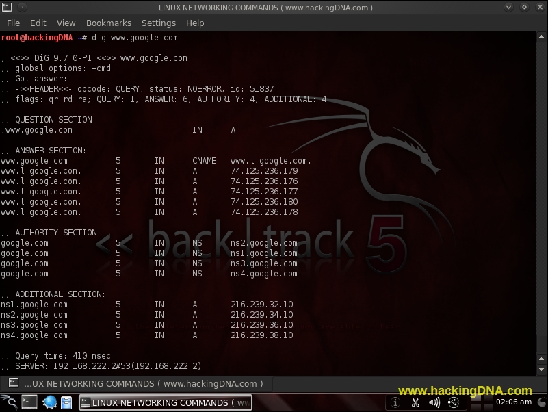Hacking Command Linux Networking Commands On Backtrack 5 Linux Networking Commands 4122