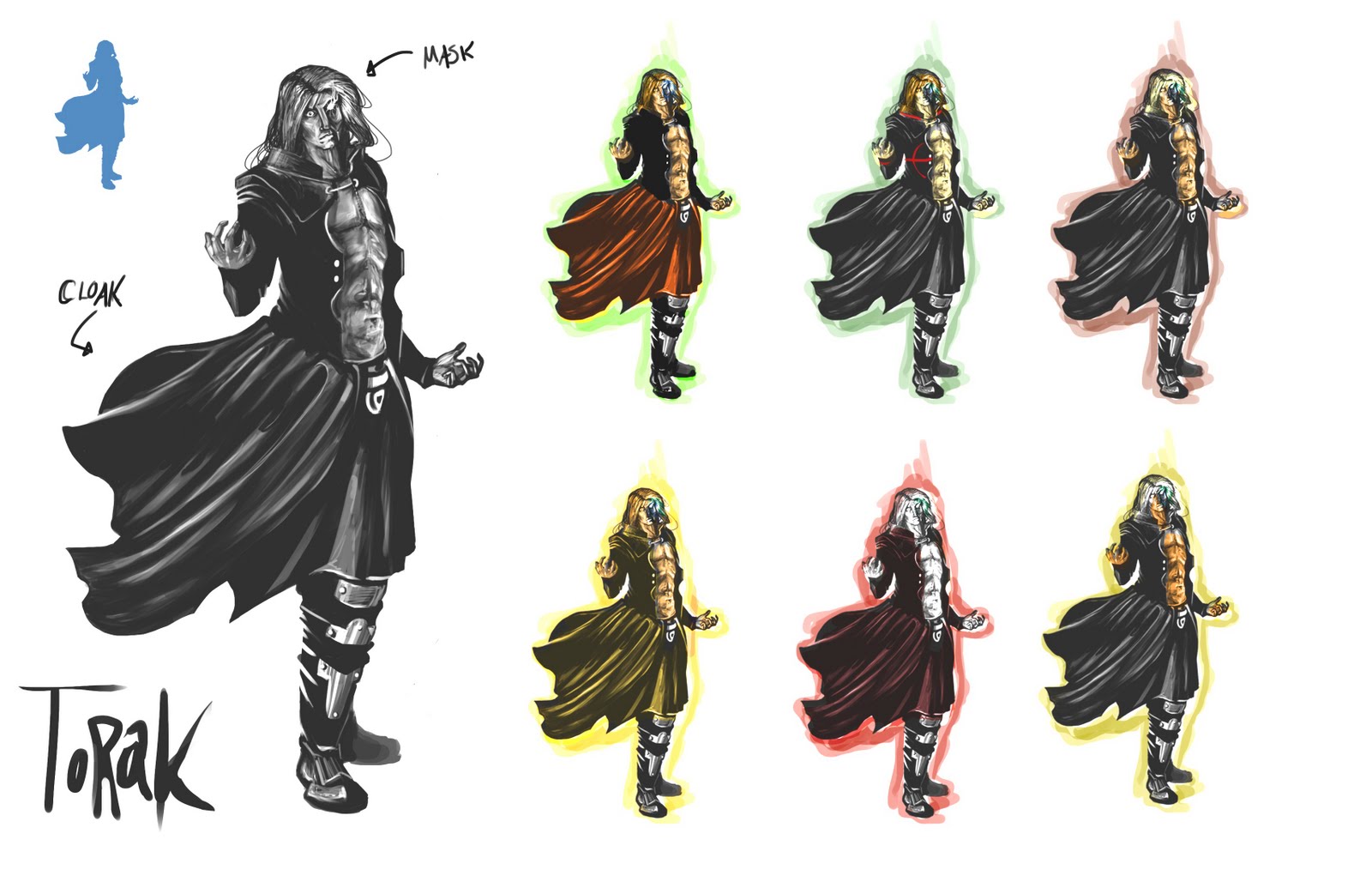 Zach Alexander Illustration: Torak with Color Thumbs