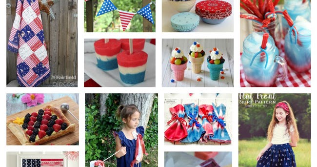 Pieces by Polly: 30+ Red, White, and Blue DIY Projects for the 4th of ...