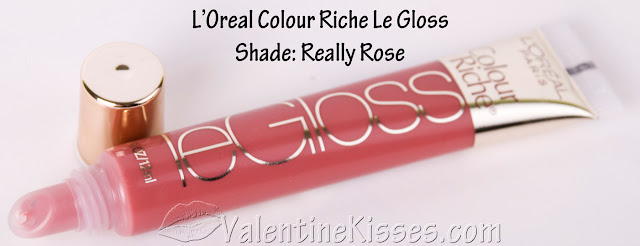 Valentine Kisses: L'Oreal Colour Riche Le Gloss - Really Rose, Saucy ...