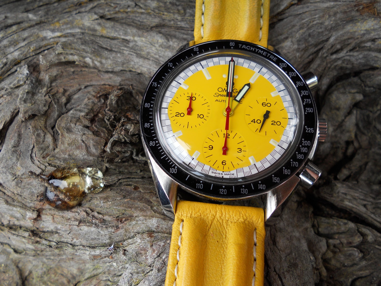 Yellow Omega Speedmaster Michael Schumacher | WatchUSeek Watch Forums