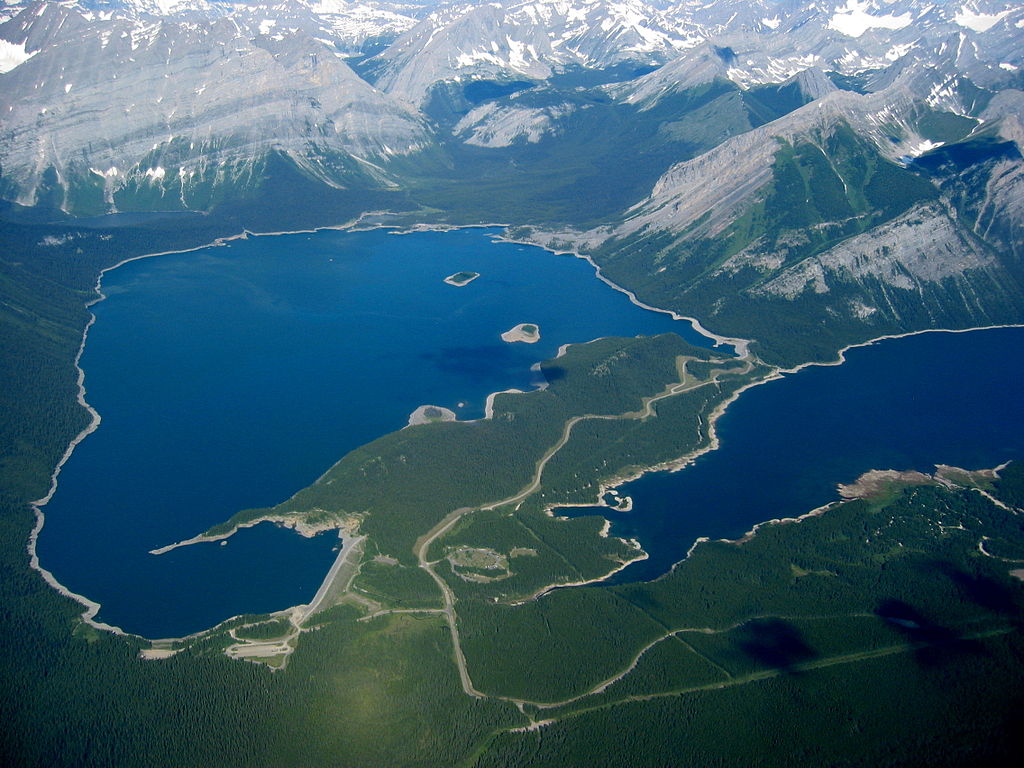 Paddling Near Edmonton, Alberta, Canada: Upper Kananaskis Lake, Kananaskis