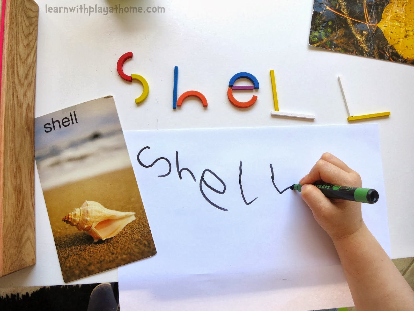 Learn with Play at Home: Enticing literacy. Making and writing words.