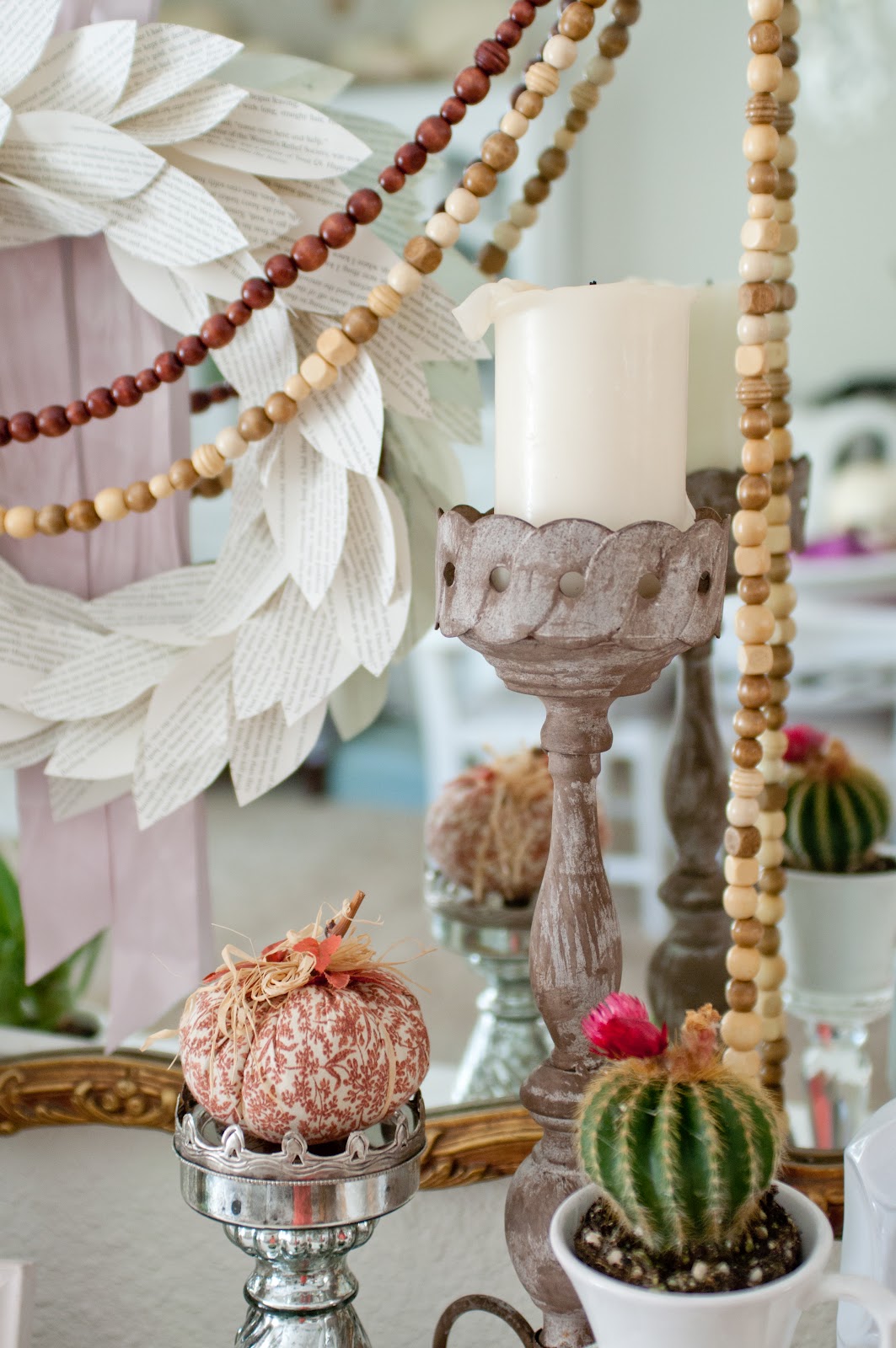 Domestic Fashionista: Handmade Fall Mantel