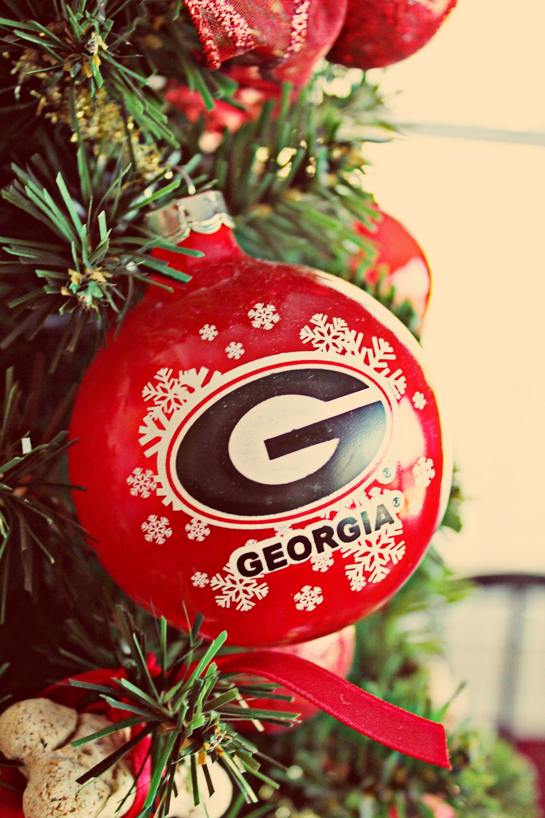 Front Porch Sittin' with the Fentons: UGA-Themed Mini Tree