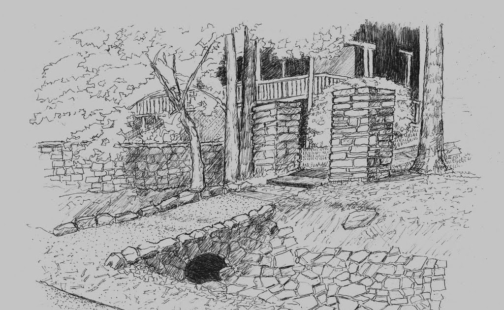 Commemorating the art of Richard Tudor Hibbert: Wee Bridge (sketch)