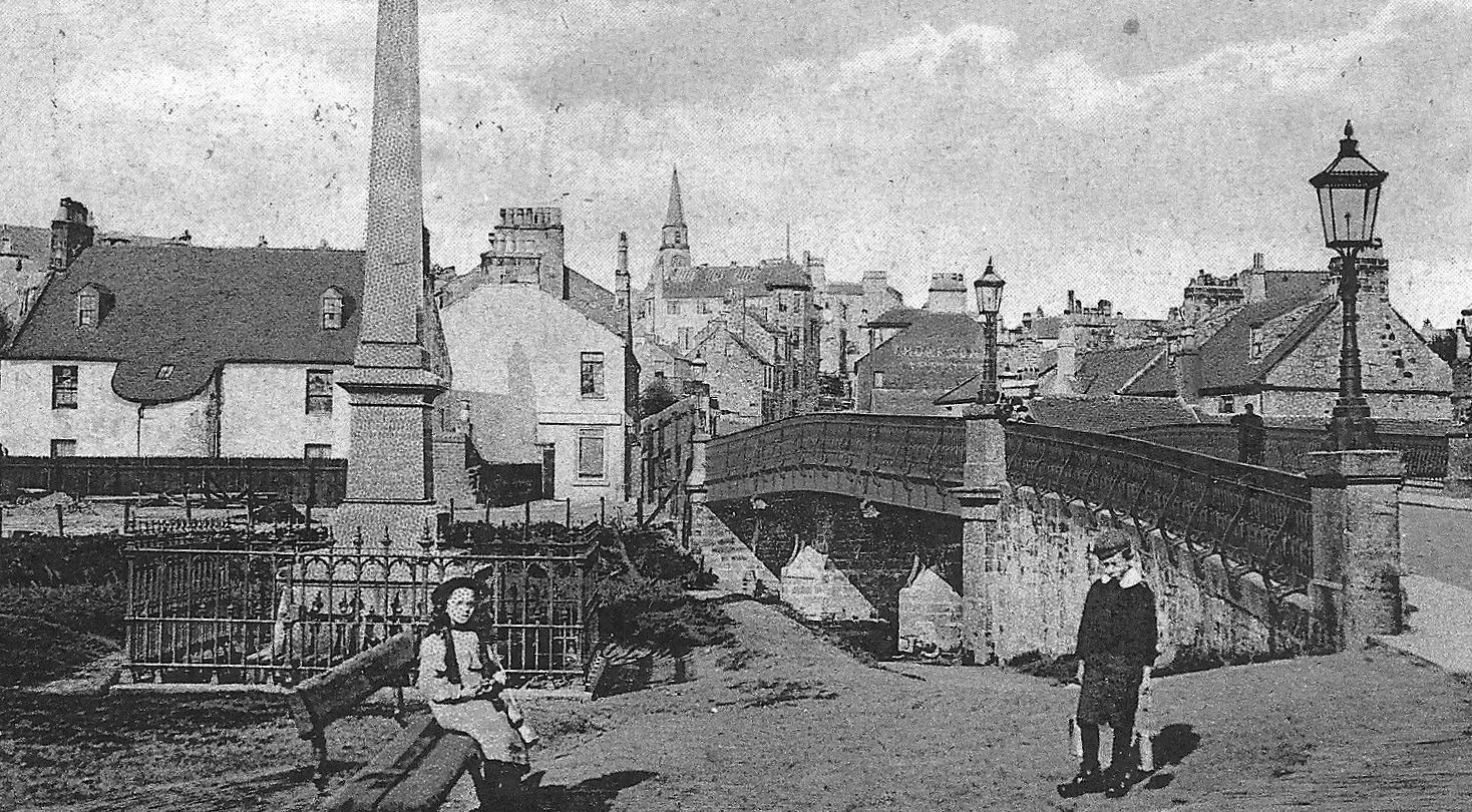 Tour Scotland: Old Photograph Luggie Bridge Kirkintilloch Scotland