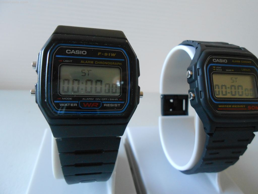 Zona Casio: Comparativa: Casio W-59 VS F-91