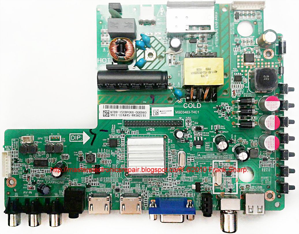 Master Electronics Repair !: REPAIR / SERVICING TV TOSHIBA 32S1750EV