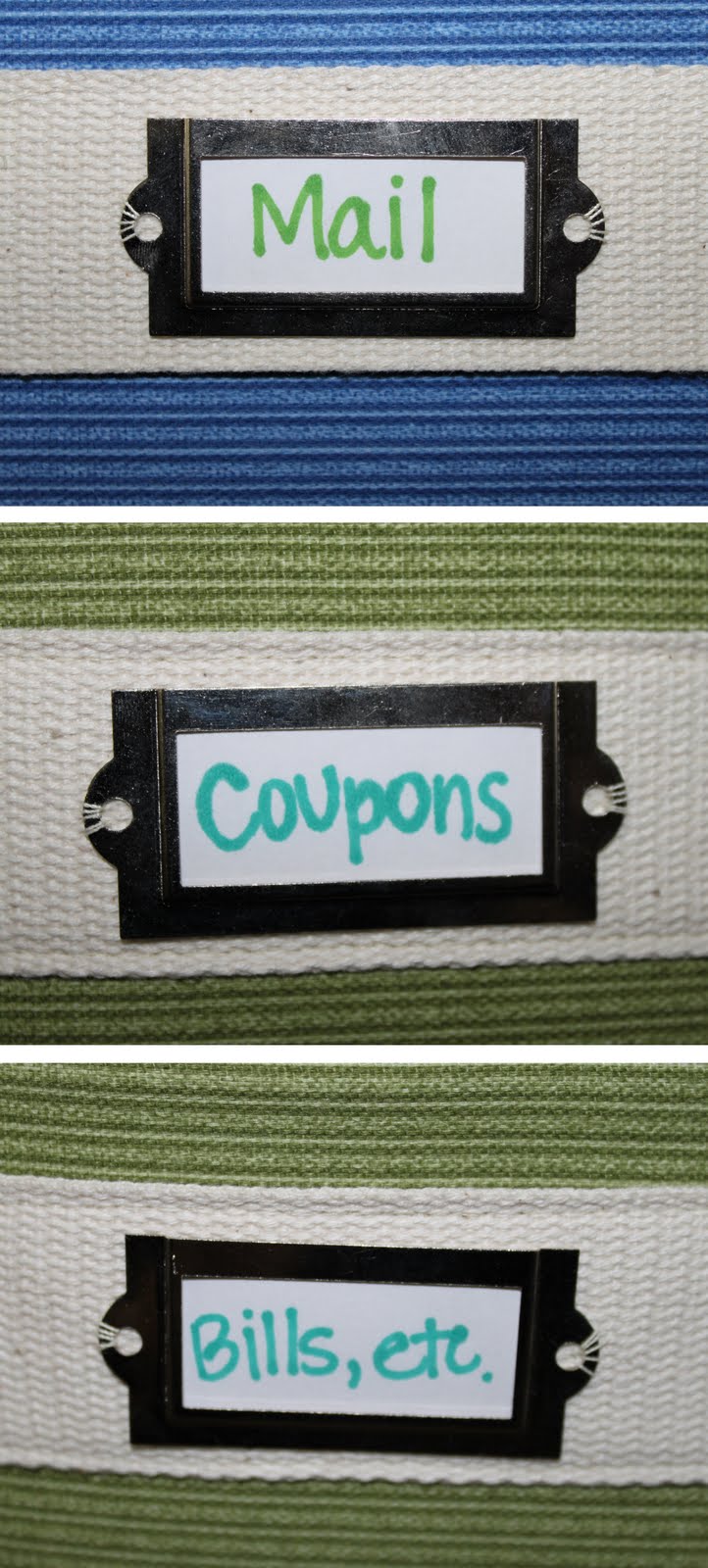 Purplest Pecalin: Still Spring Cleaning? DIY Mail Organizer