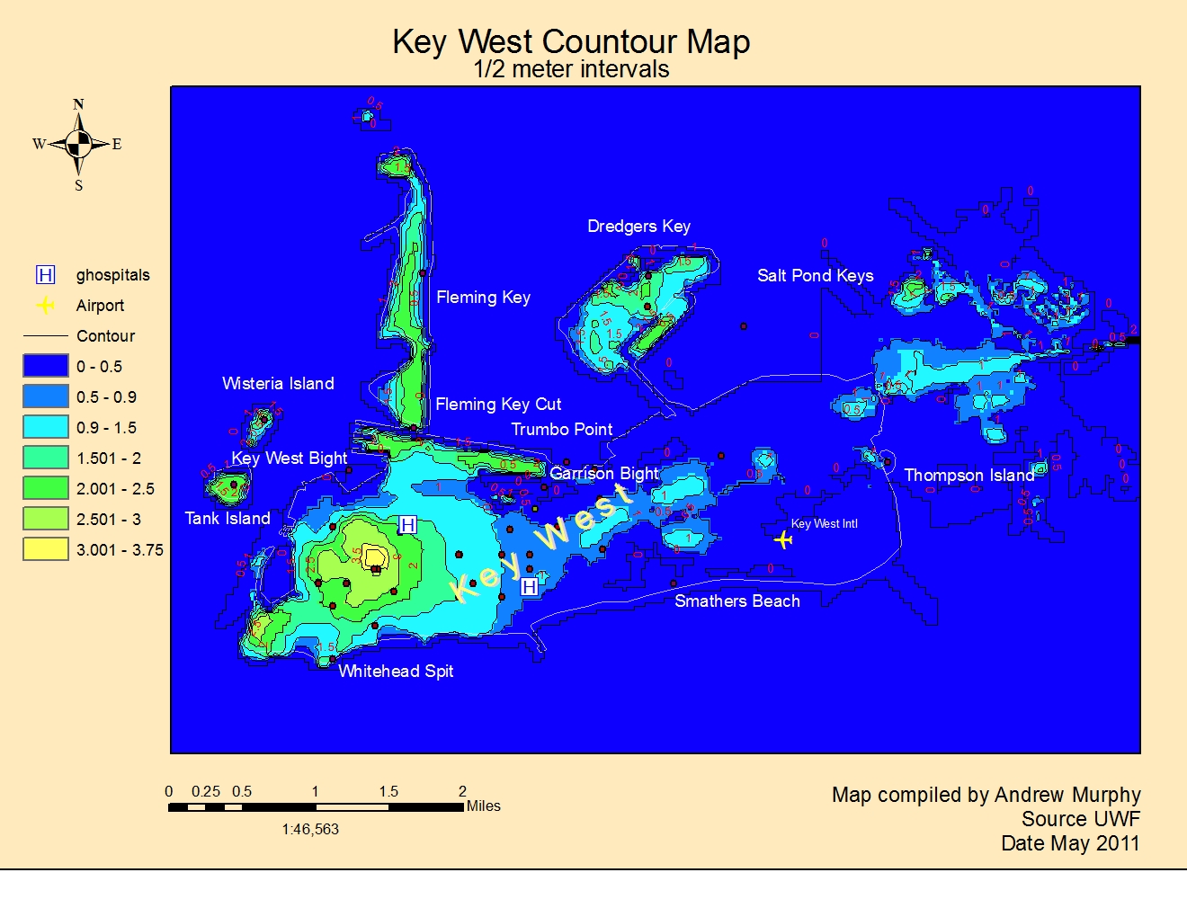 Applications in GIS: Hurricane (A Study of Wilma effects in Key West FL)