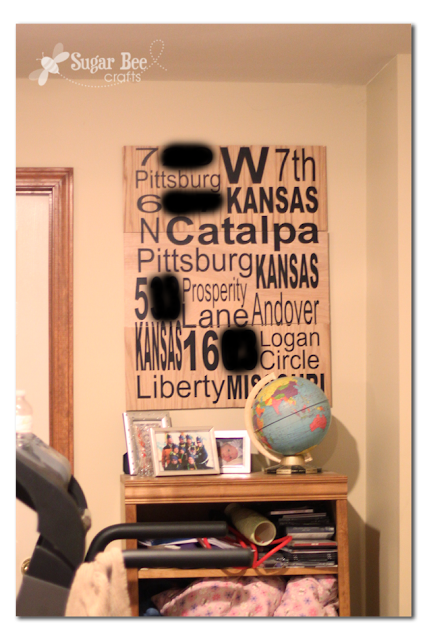 Subway Art - Address Style - Sugar Bee Crafts