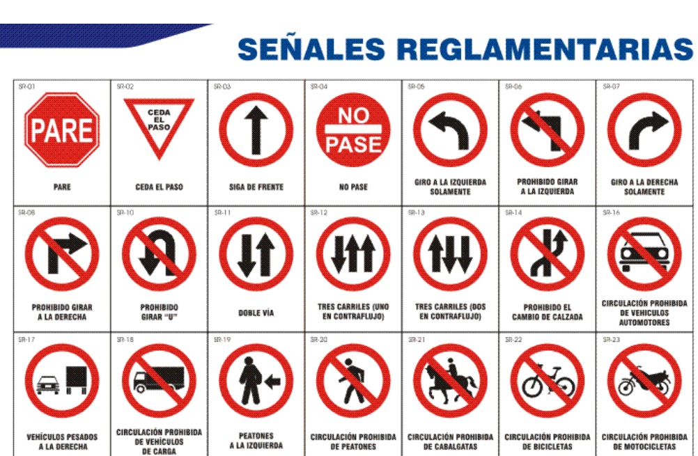 Las señales de tránsito para imprimir - Imagui