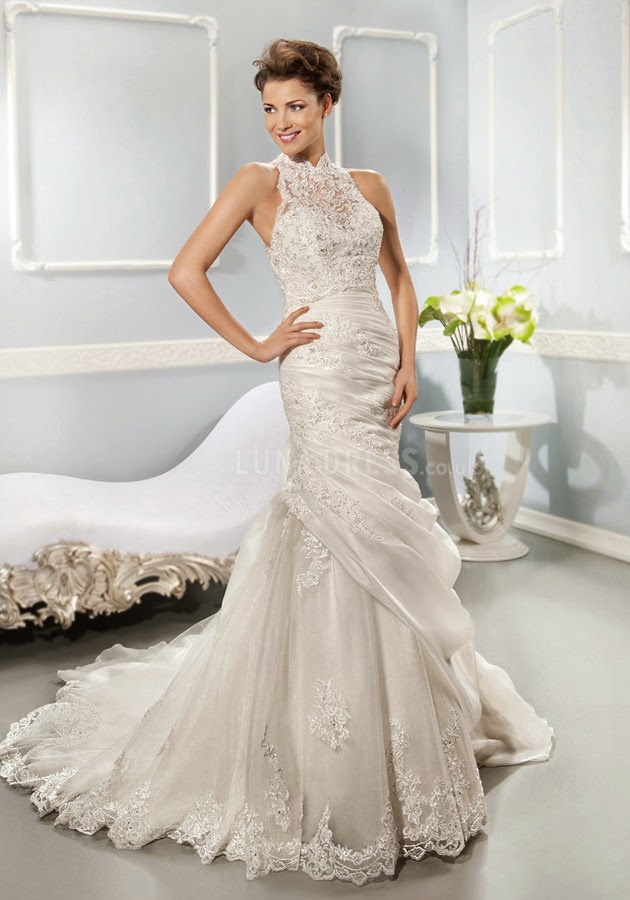 Wedding Fashion Guide: Look modest with high neck bridal gown