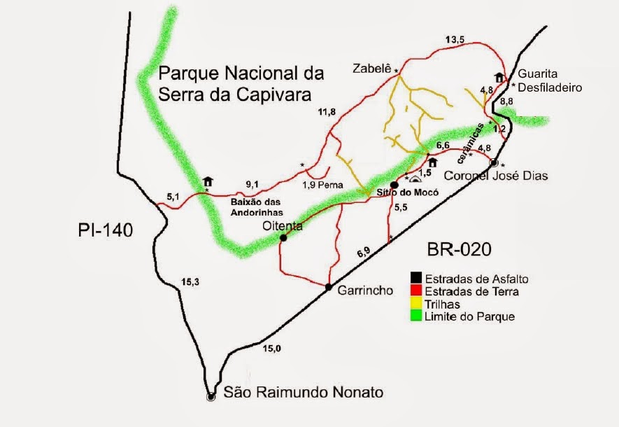 NikiMap: Map, Serra da Capivara, Piaui