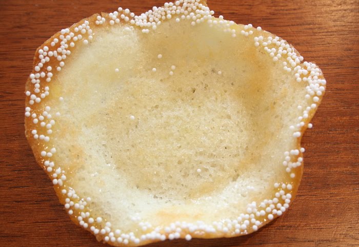 Lemon Drop: Maple Mousse in Tuile Bowls