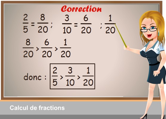 QCM-CONCOURS-GRATUITS: 06 correction mathématique fraction exercice QCM-CONCOURS-GRATUITS: 06 correction mathématique fraction exercice
