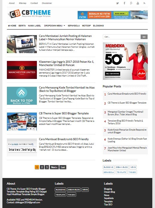 New Super SEO Friendly Blogger Template | New Super SEO