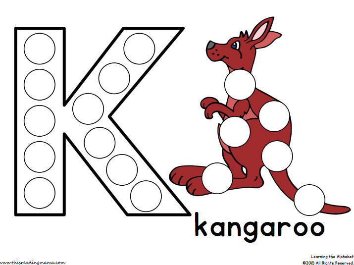 Letter K Activities (ages: 3, 19 mo.)