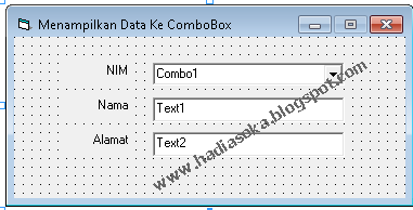 Menampilkan Data Dari Tabel Dalam Database Ke ComboBox - Programing, Software, Ebook,Tutorial