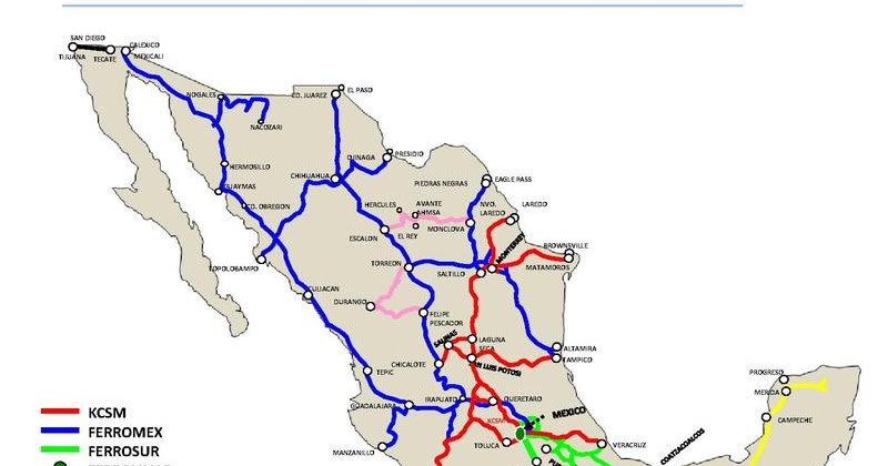 Sistema de Transporte Ferroviario: EL TRANSPORTE FERROVIARIO EN MÉXICO