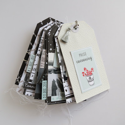 Les créations scrap d'Edwige Verrière: Mini-album de tags de Noël