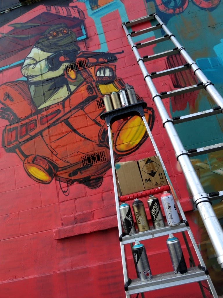 Mr Mong + Derm X Antwerp Meeting of Styles Art on Train