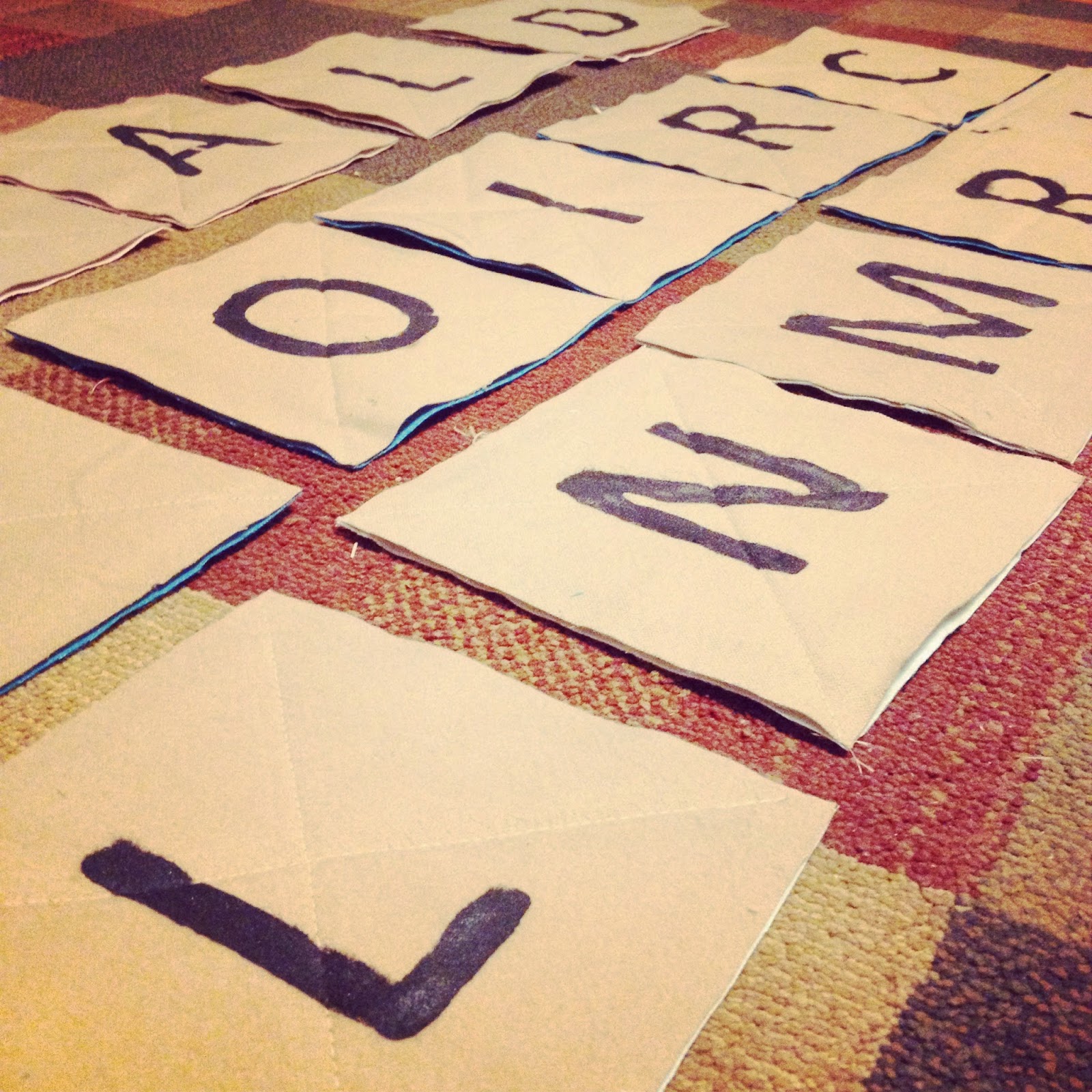 ...and chaos ensued: Scrabble Flannel Quilt