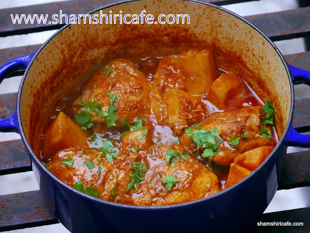 Persian style chicken Dopiaza