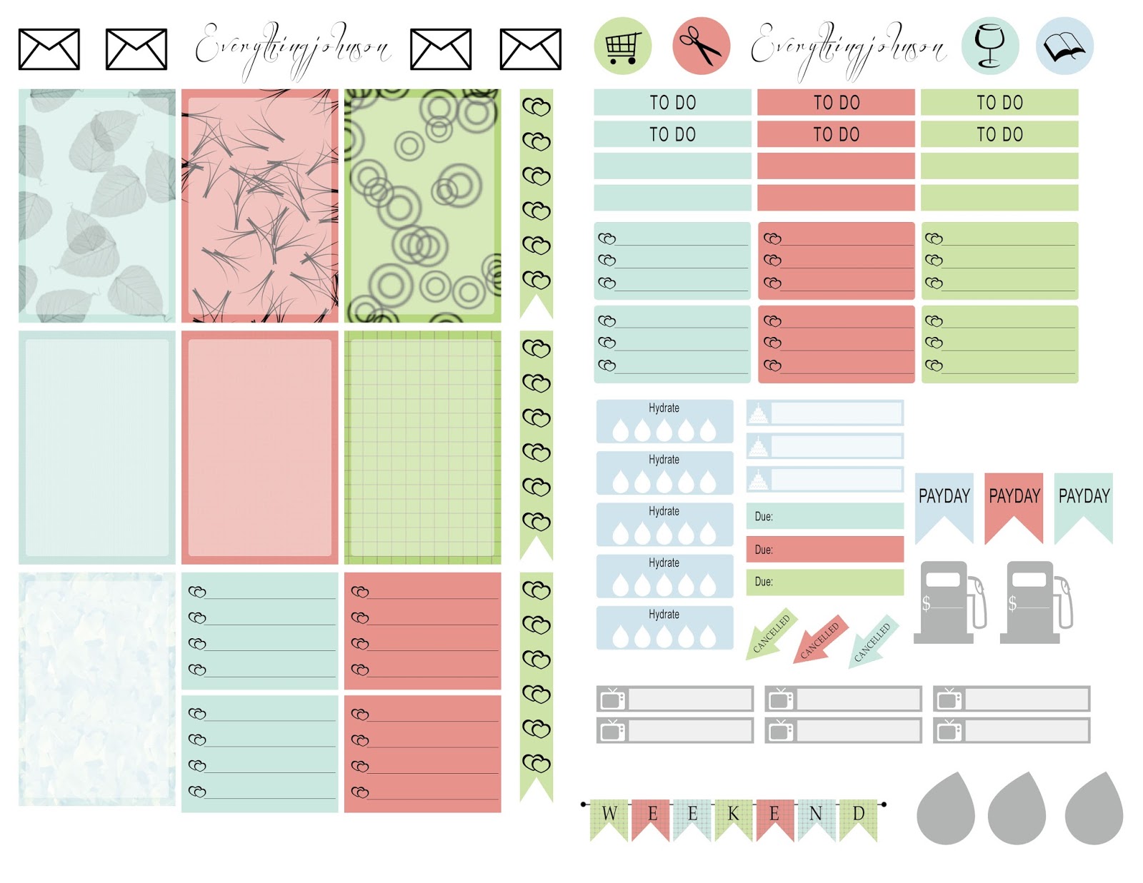 Everything Me Johnson: Planner Stickers