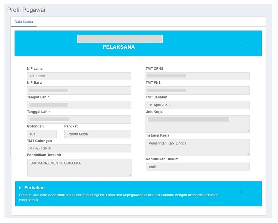 Cara Cek Profil PNS / Kenaikan Pangkat Golongan PNS Periode 1 April ...