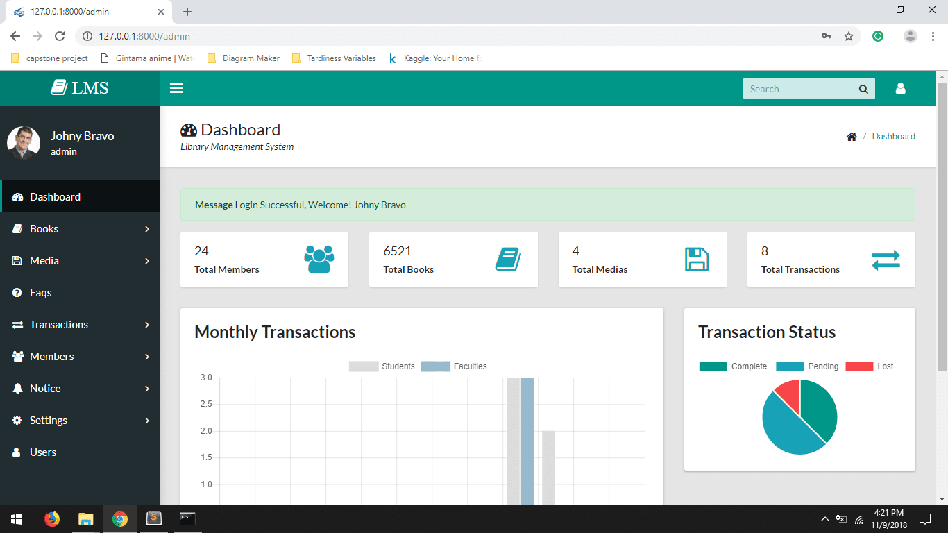 Library Management System and OPAC | IT CS Project