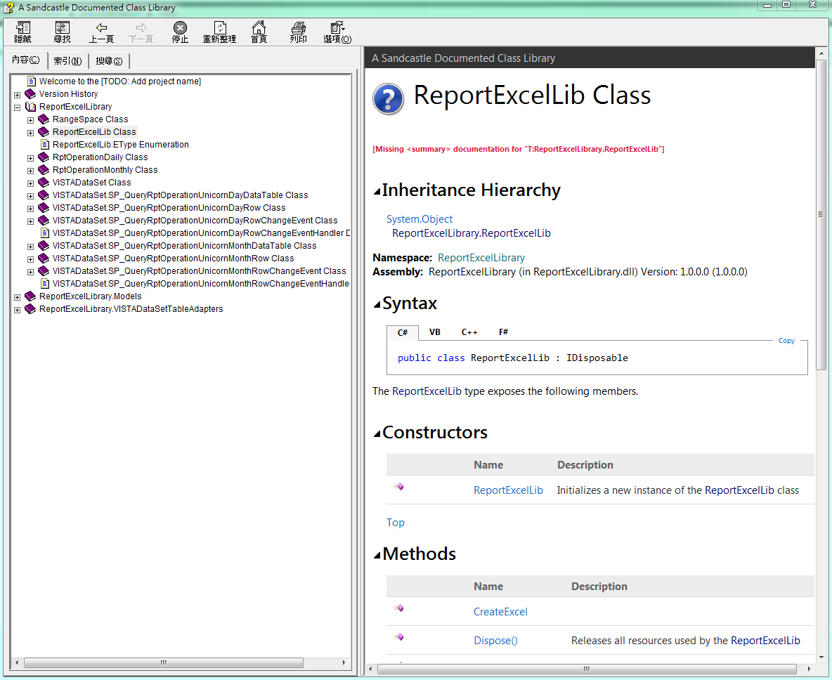 LiuLyndon Look For: [C#] XML document using Sandcastle