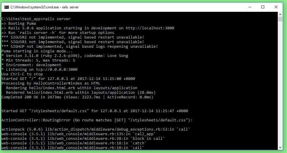 Free Programming Source Codes and Computer Programming Tutorials: Hello World in Ruby on Rails