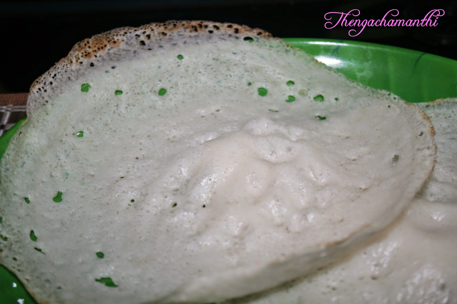 Thenga Chamanthi: Kerala Vellayappam/Palappam
