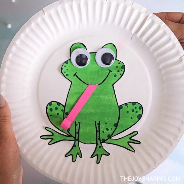Paper Plate Frog With Moving Tongue - The Joy of Sharing