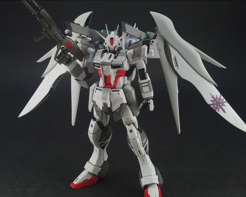GUNDAM GUY: MG 1/100 Impulse Gundam Blanche - Custom Build