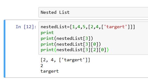 Web Snippets: Lists in Python
