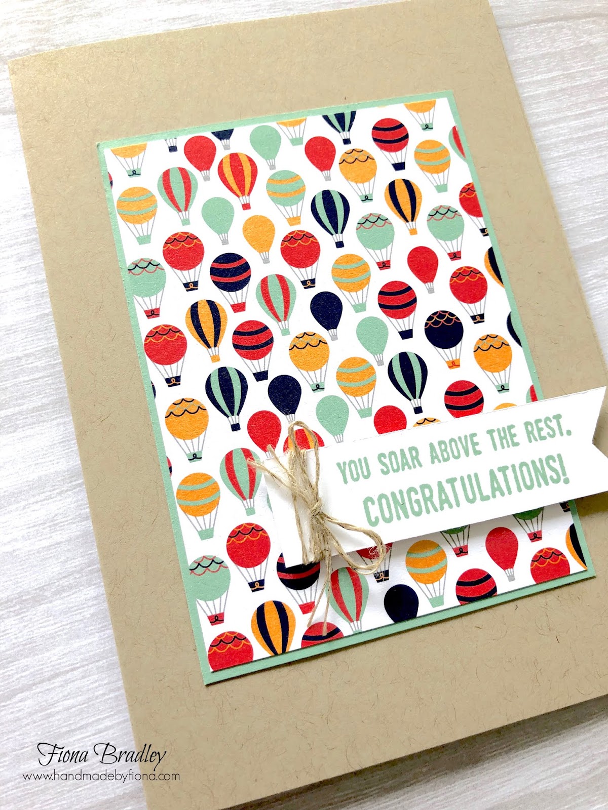 Soaring Congratulations - Handmade by Fiona