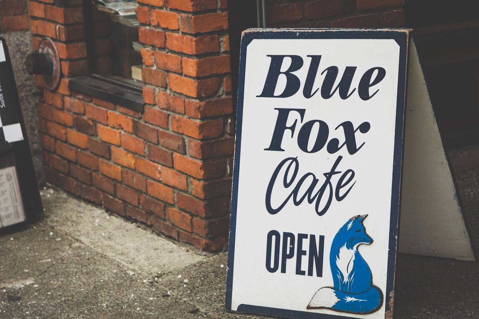 The Blue Fox Café. Victoria BC.