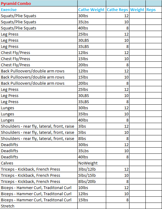 Cathe Pyramid Lower + Upper Body Bonus Combo Premix - Thoughts
