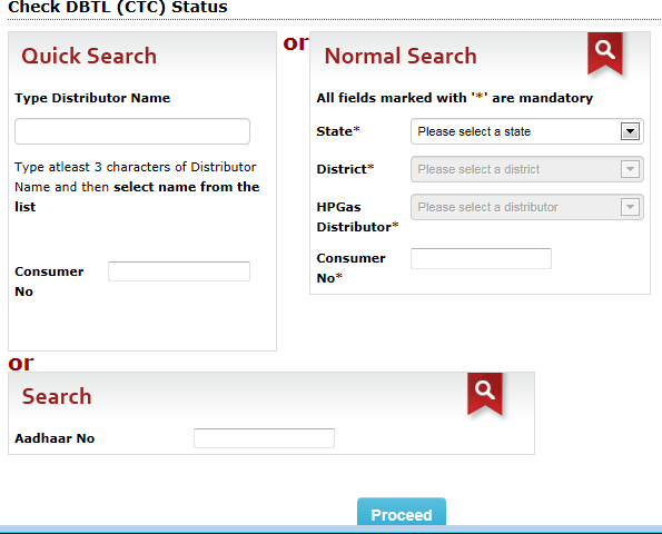 How to Check Bank Account, Aadhaar Linking Status with HP Gas Online