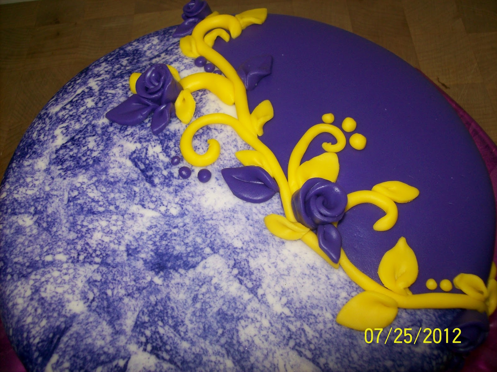 Cakes By Chris: Office Party Cake - JMU Colors