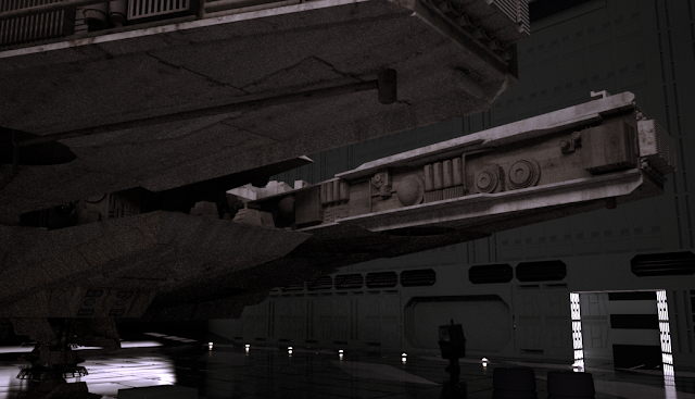 Stinson's All Things Star Wars Blog: Millennium Falcon in Docking Bay 327