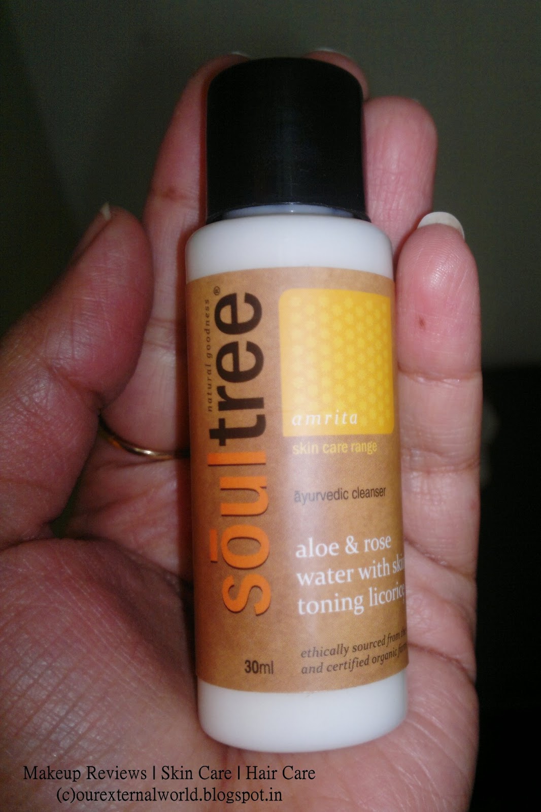 Soul Tree Ayurvedic Cleanser With Aloe, Rose Water and Licorice - Review