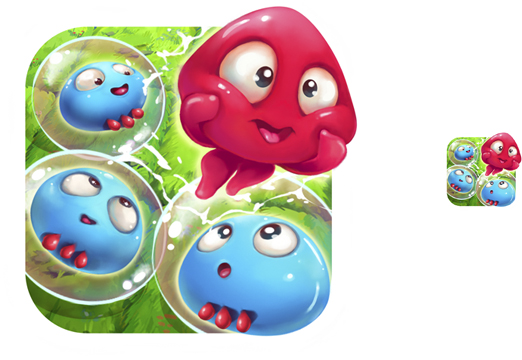 edian: Character design. Evolution Planet game.