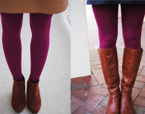 A Longenecker Story Short: Two Looks, One Pair of Colored Tights